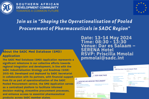 SADC MED DATABASE (SMD) APPLICATION LAUNCH | SADC